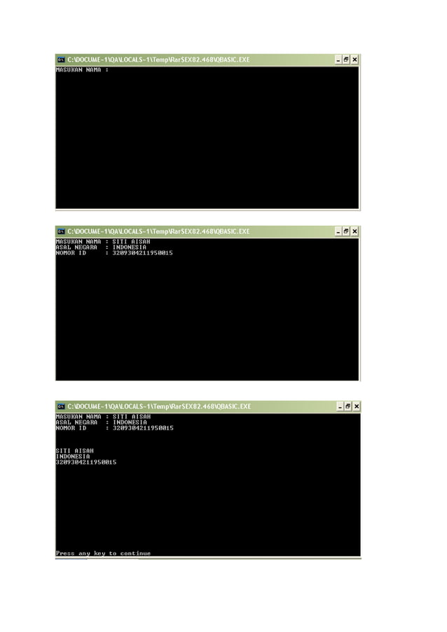 Membuat DATA pada qbasic | DOCX