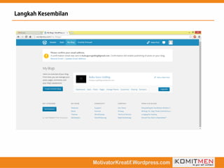 Membuat blog dengan wordpress | PDF