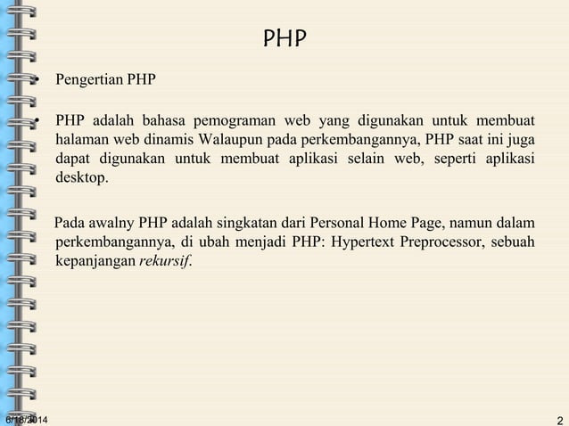 Membuat buku tamu dengan php | PPT