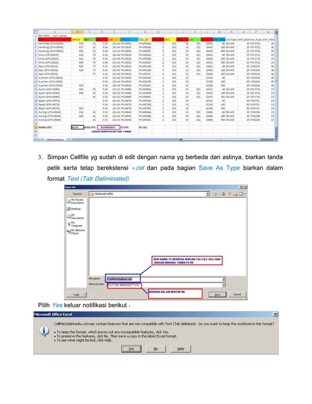 Membuat cellfile | PDF