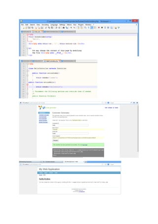 Membuat controller pada yii framework | PDF