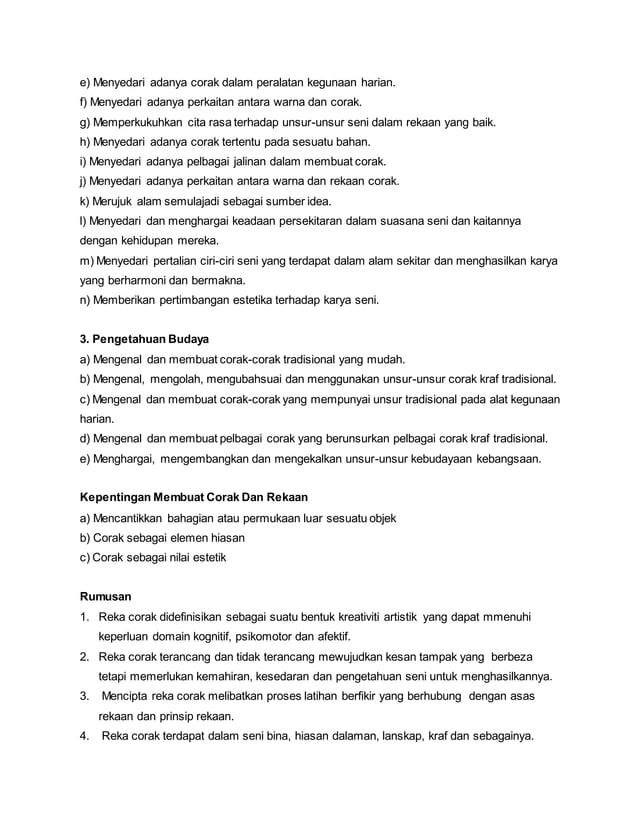 Membuat corak dan rekaan | DOCX