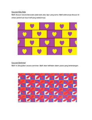 Membuat corak dan rekaan | DOCX