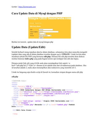 Membuat CRUD data Mahasiswa dengan PHP MYSQLi.pdf