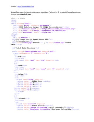 Membuat CRUD data Mahasiswa dengan PHP MYSQLi.pdf