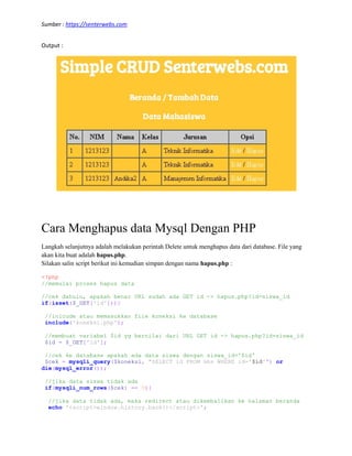 Membuat CRUD data Mahasiswa dengan PHP MYSQLi.pdf