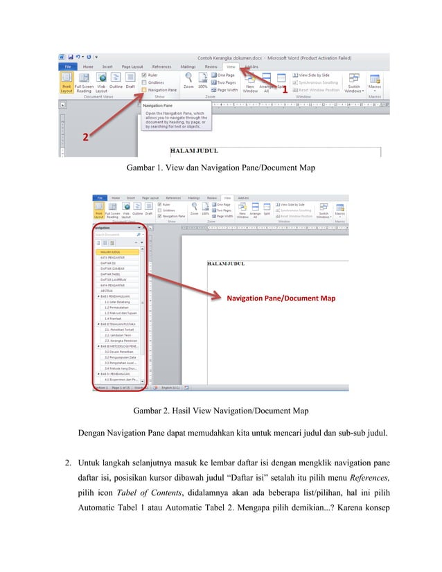 Membuat daftar isi secara otomatis | PDF