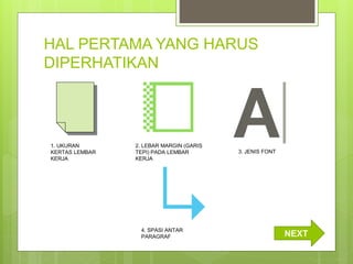 Membuat Daftar Isi Yang Rapi | PPT