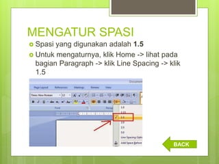 Membuat Daftar Isi Yang Rapi | PPT