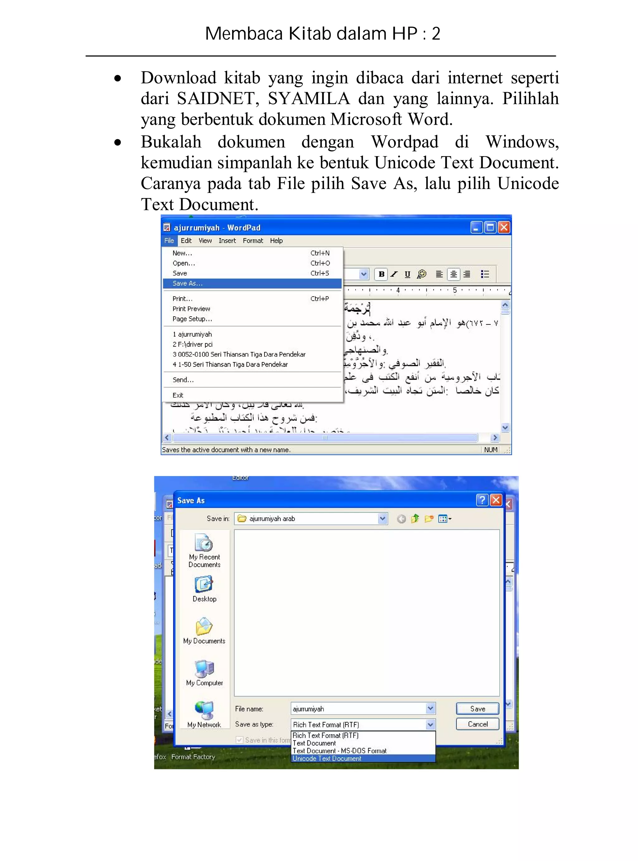 Membuat dan membaca kitab dalam hp tutorial magicfbook creator | PDF