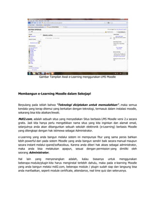 Membuat dan mengelola situs pembelajaran | PDF