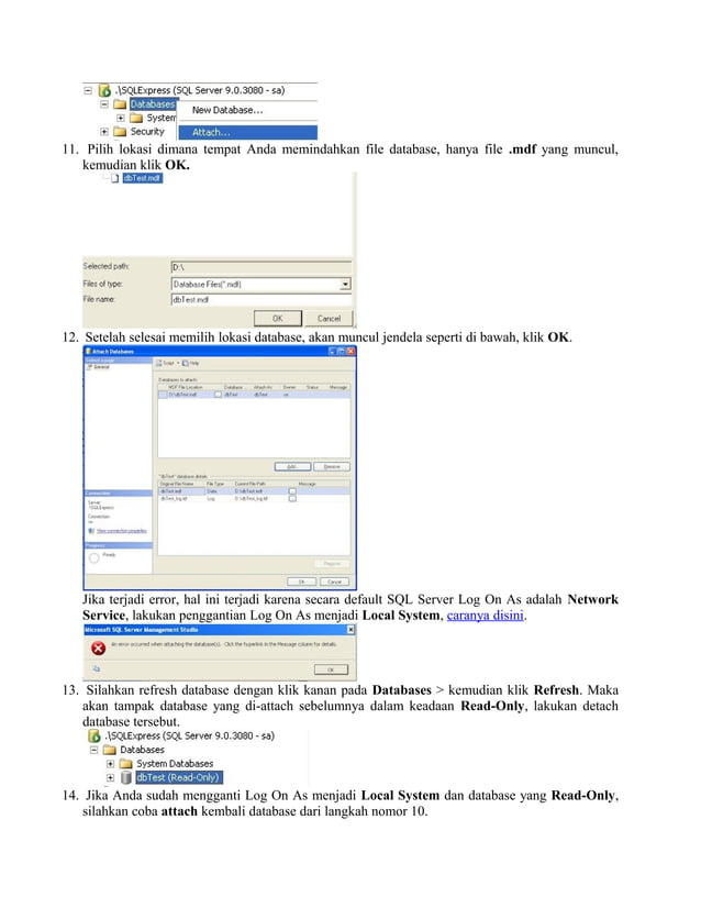 Membuat database menggunakan sql management studio | DOC