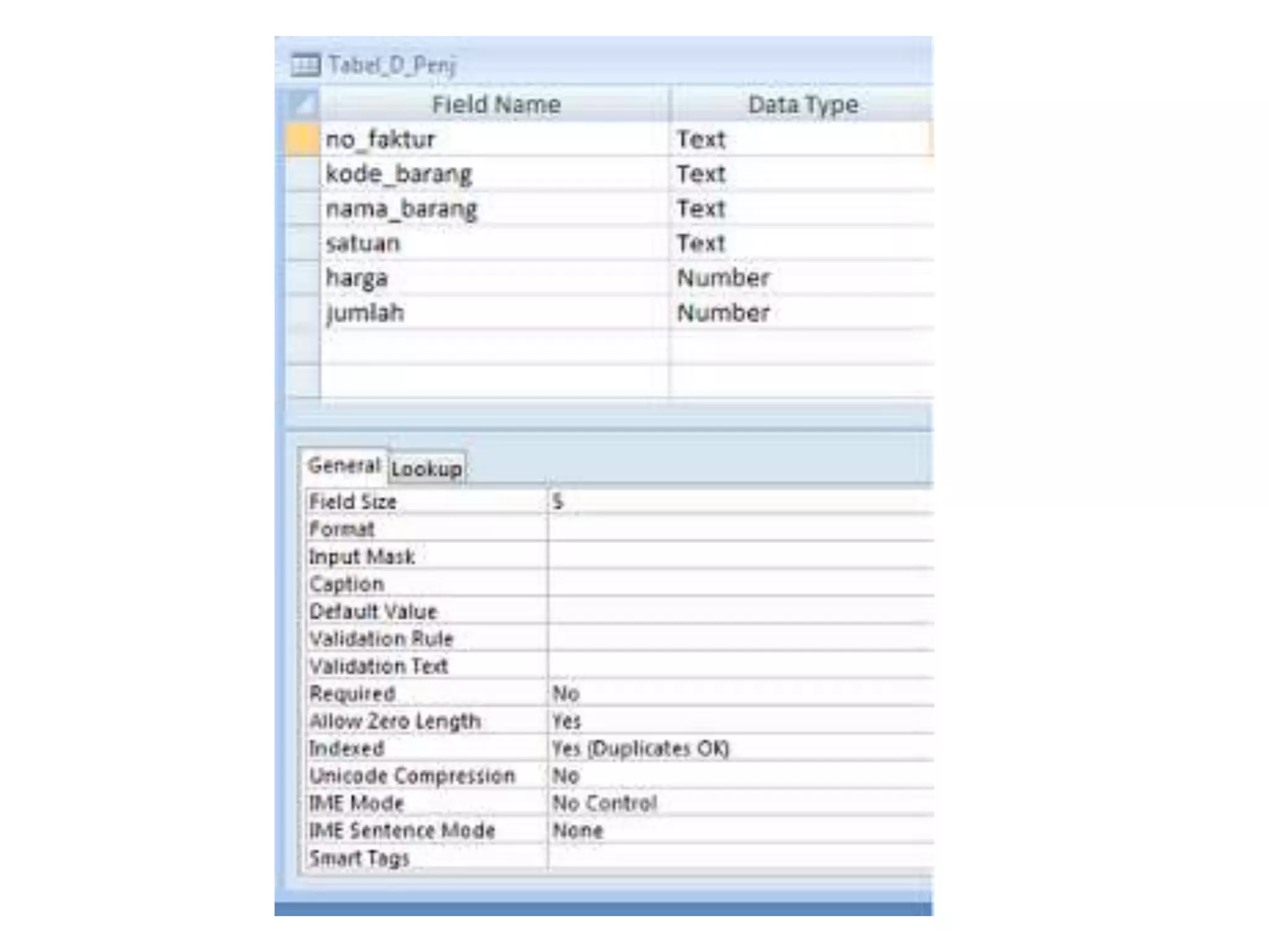 Membuat database sederhana dengan ms.access 2007 | PPTX