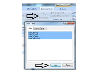 Membuat database sederhana dengan ms.access 2007 | PPTX