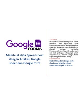 Membuat data Spreedsheet dengan aplikasi googlesheet dan google form.pdf