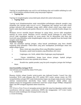 desain jaringan berbasis luas | DOC