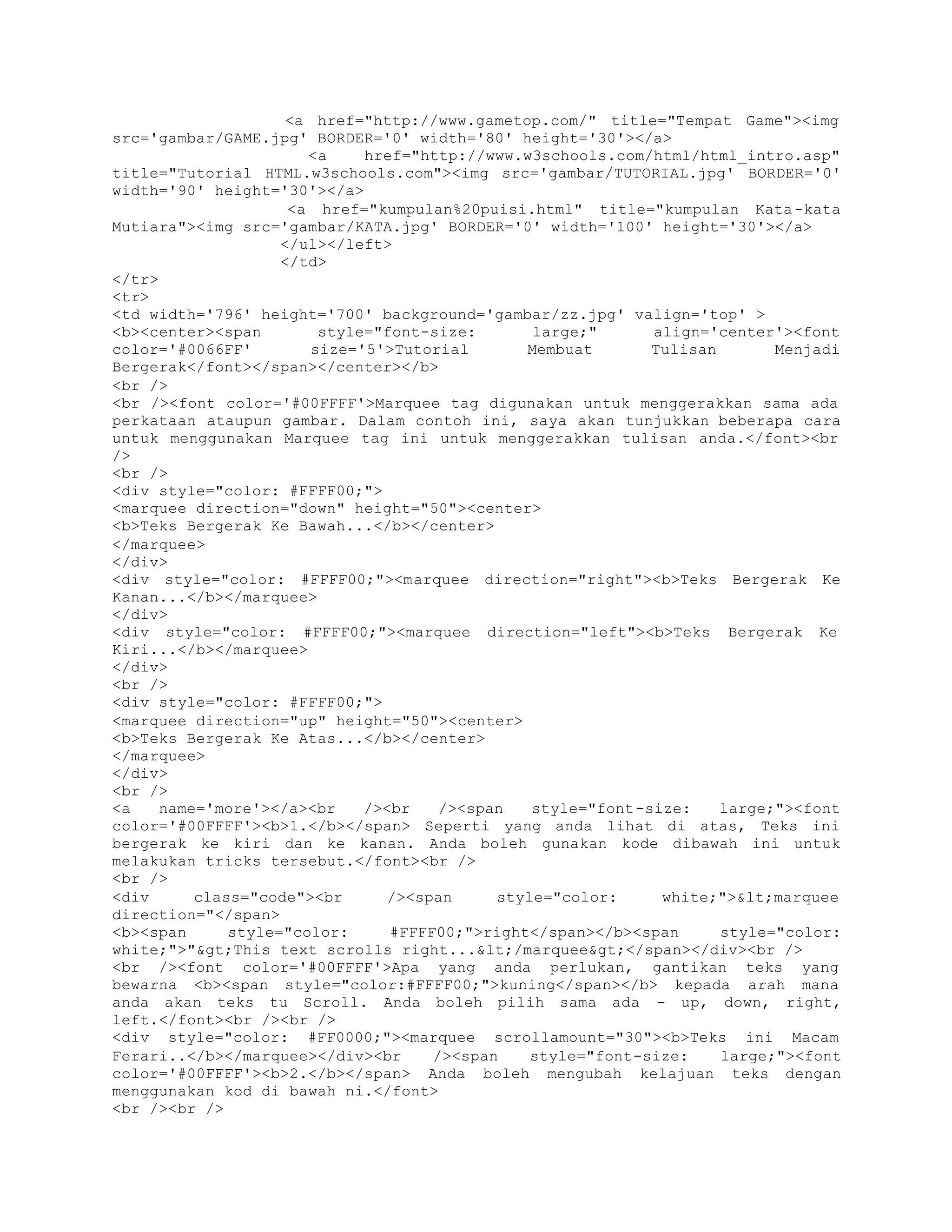Membuat desain website berbasis html dengan notepad | DOCX