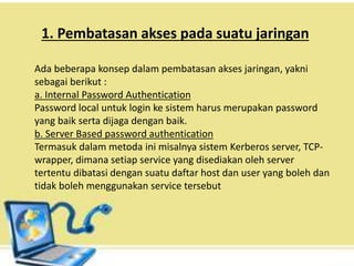 Membuat design sistem keamanan jaringan2 | PPTX