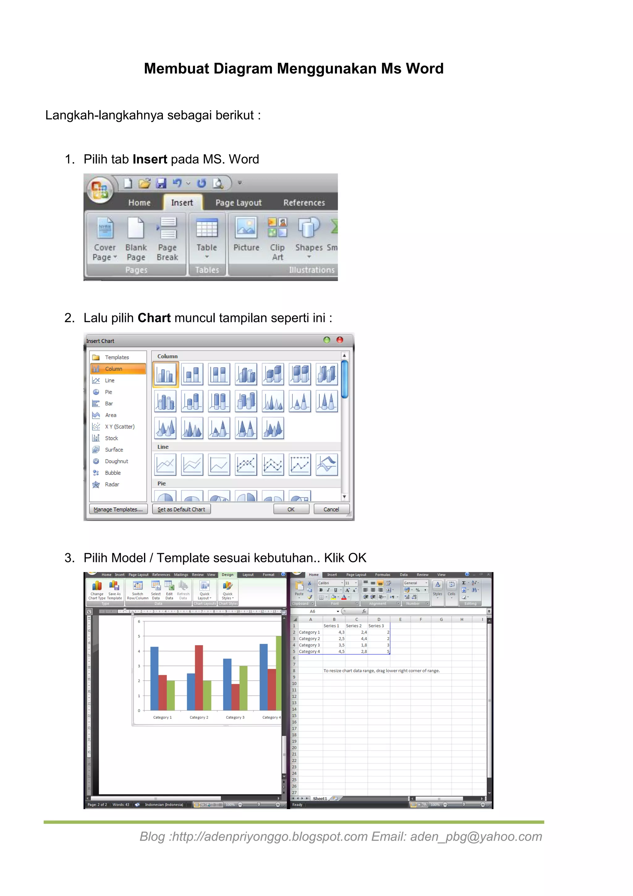 Membuat Diagram Ms. Word | PDF