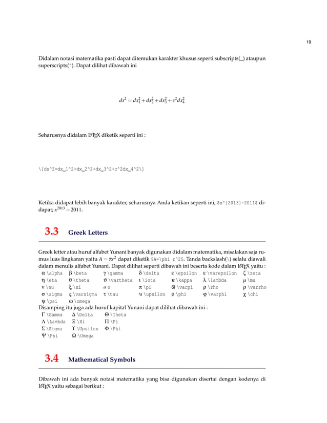 Membuat dokumen latex Revisi I | PDF