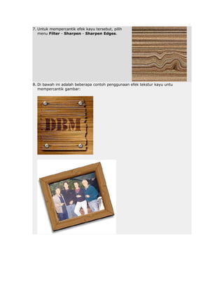 Membuat efek tekstur kayu | PDF