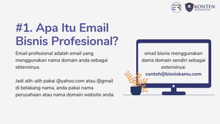 Membuat Email Bisnis Profesional dengan Domain Sendiri | PPTX