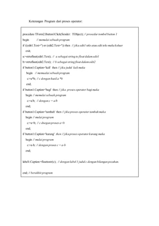 form dengan FormMDI Delphi 7 | PDF