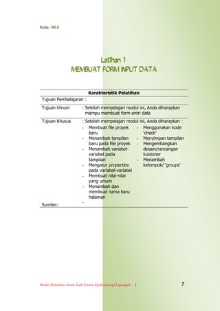Membuat form input data | PDF