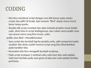 Membuat game 2D sederhana | PPT