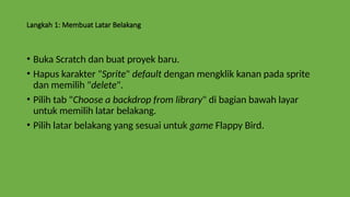 CARA MEMBUAT GAME MENGGUNAKAN SCRATCH.pptx
