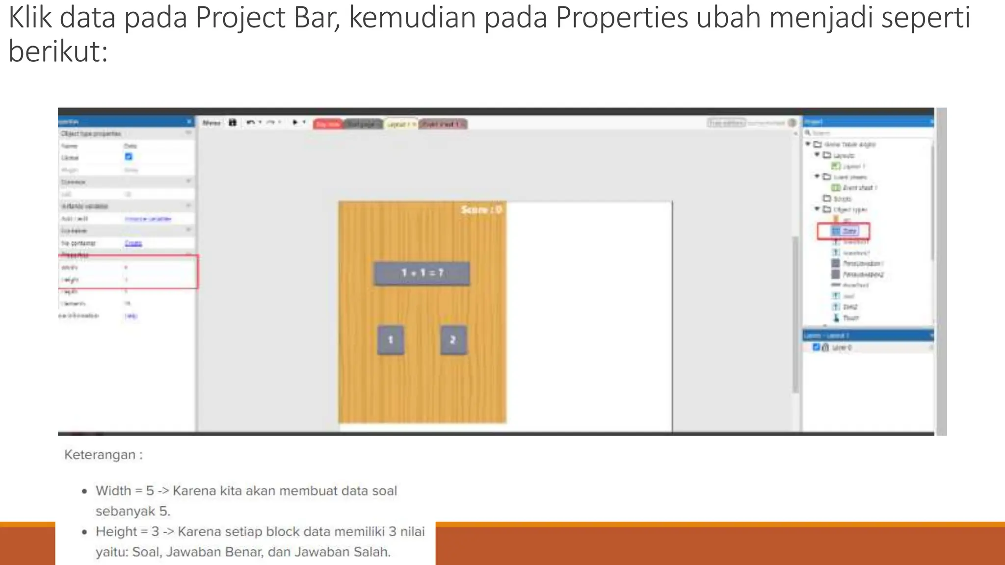 Membuat Game Tebak Angka menggunakan Construct 2 | PPTX