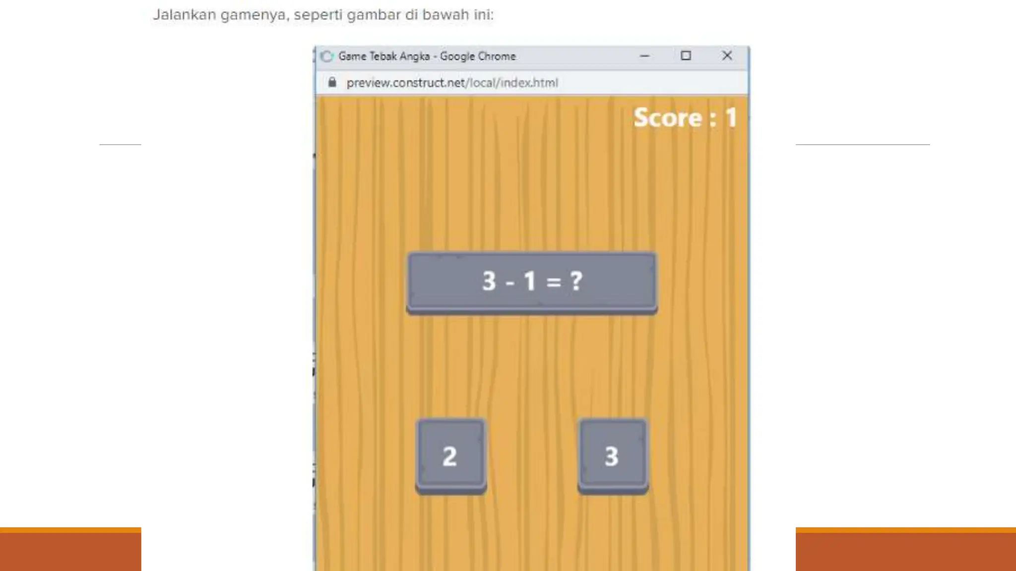 Membuat Game Tebak Angka menggunakan Construct 2 | PPTX