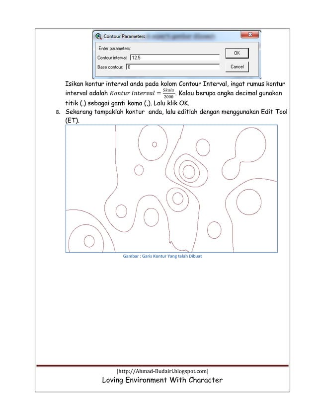 ArcView | Membuat garis kontur dengan data dem | PDF