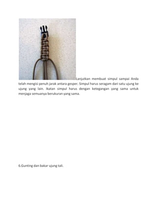 Membuat gelanng dengan simpul yang keren | DOCX
