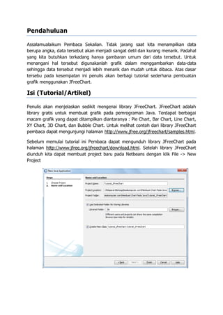Membuat grafik sederhana pada java dengan JFreeChart | PDF