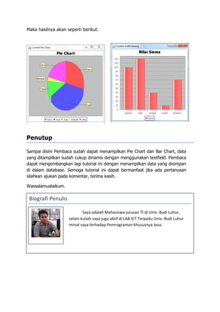 Membuat grafik sederhana pada java dengan JFreeChart | PDF
