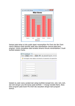 Membuat grafik sederhana pada java dengan JFreeChart | PDF