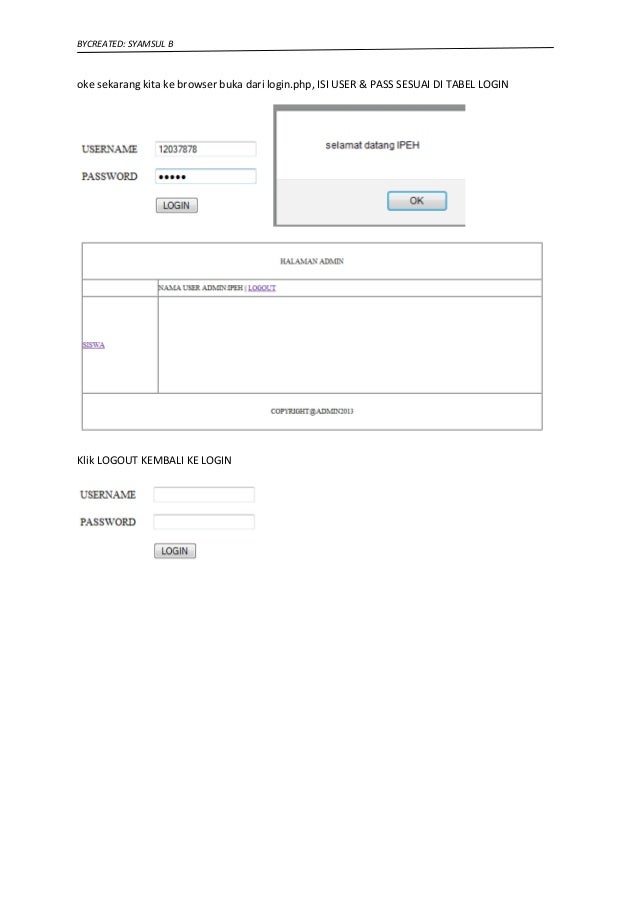 Membuat halaman admin