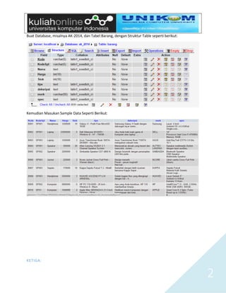 Membuat halaman toko online | PDF
