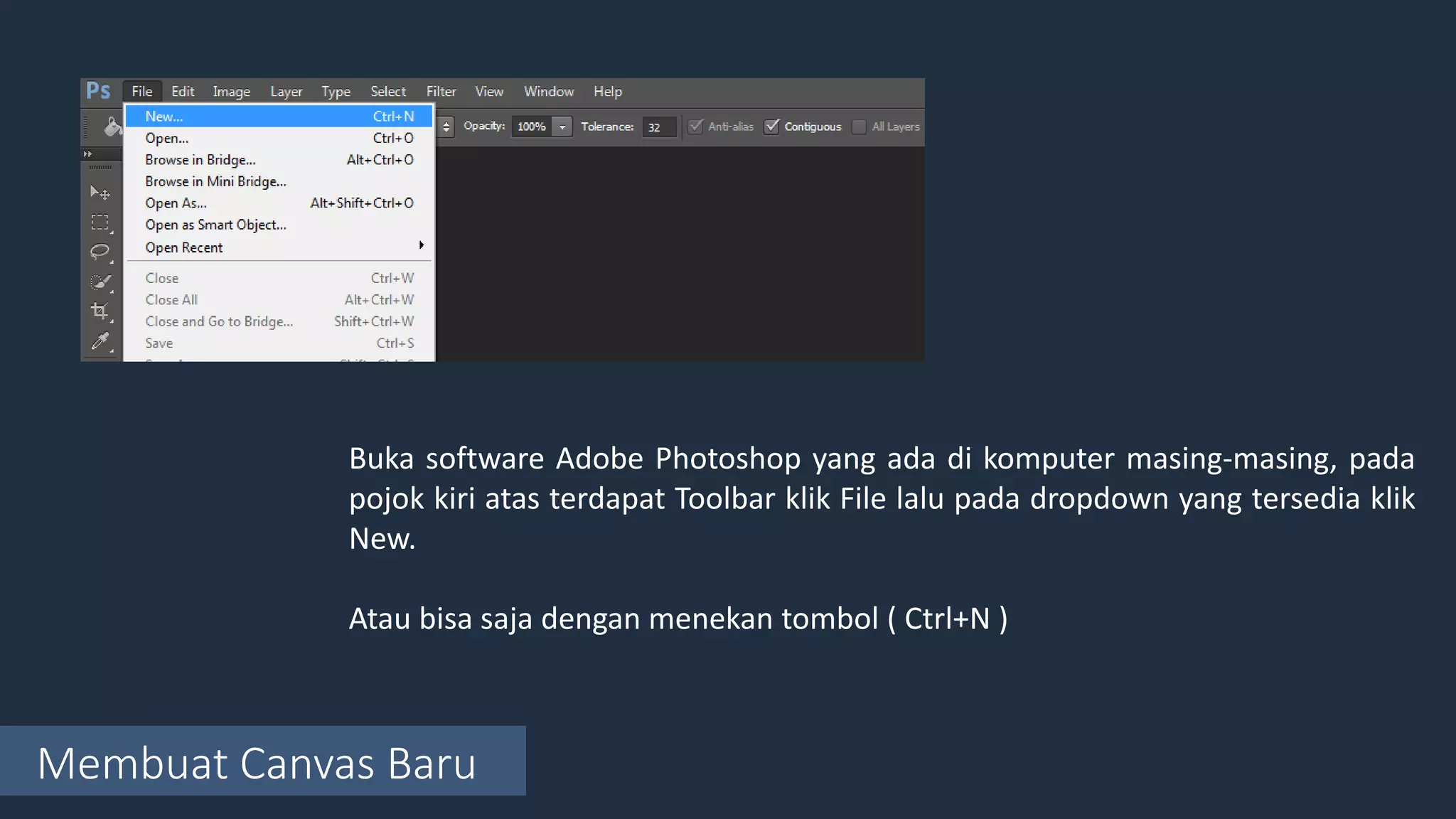 Membuat Header dengan Adobe Photoshop | PPT