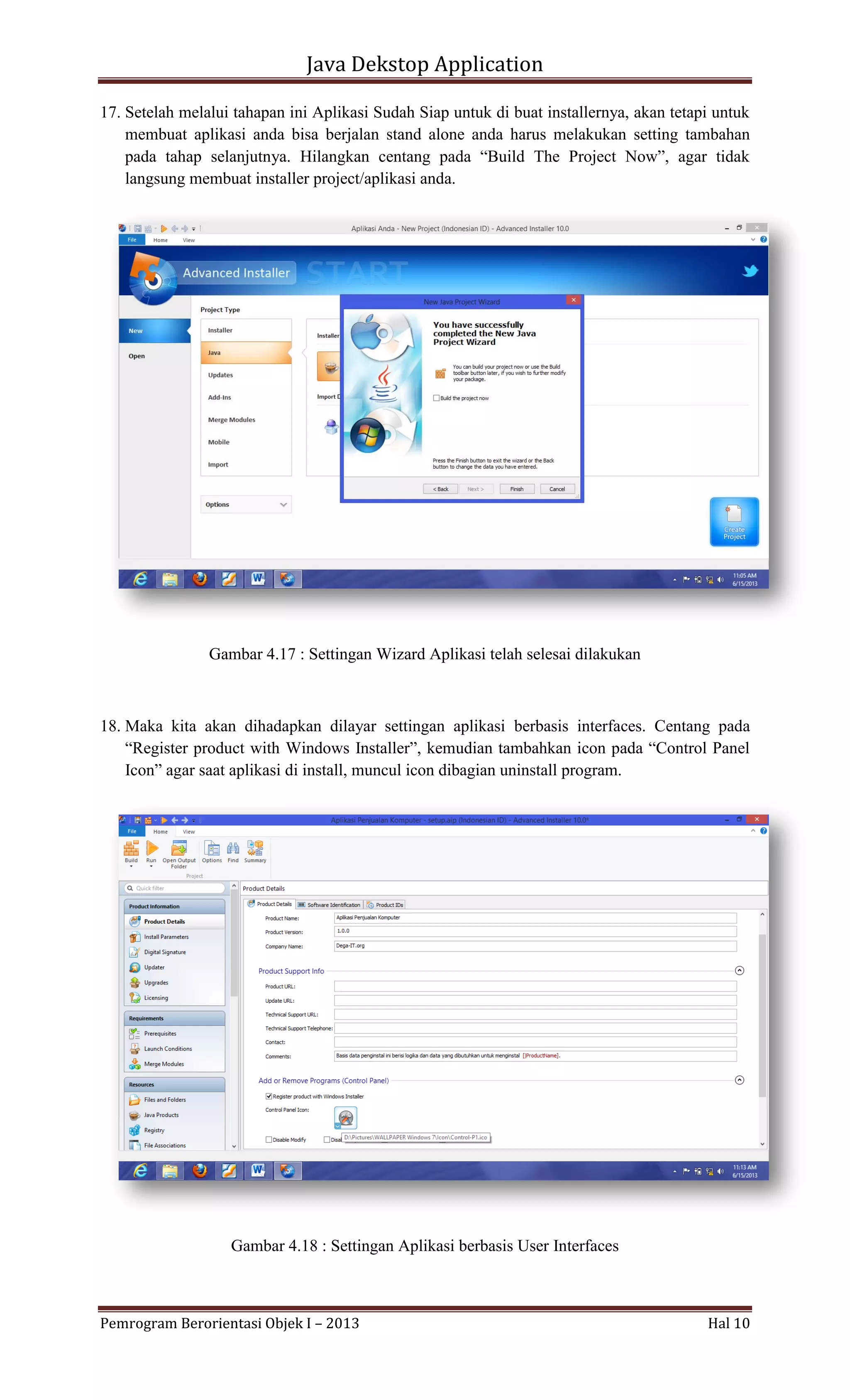 Membuat installer by depandi enda | PDF