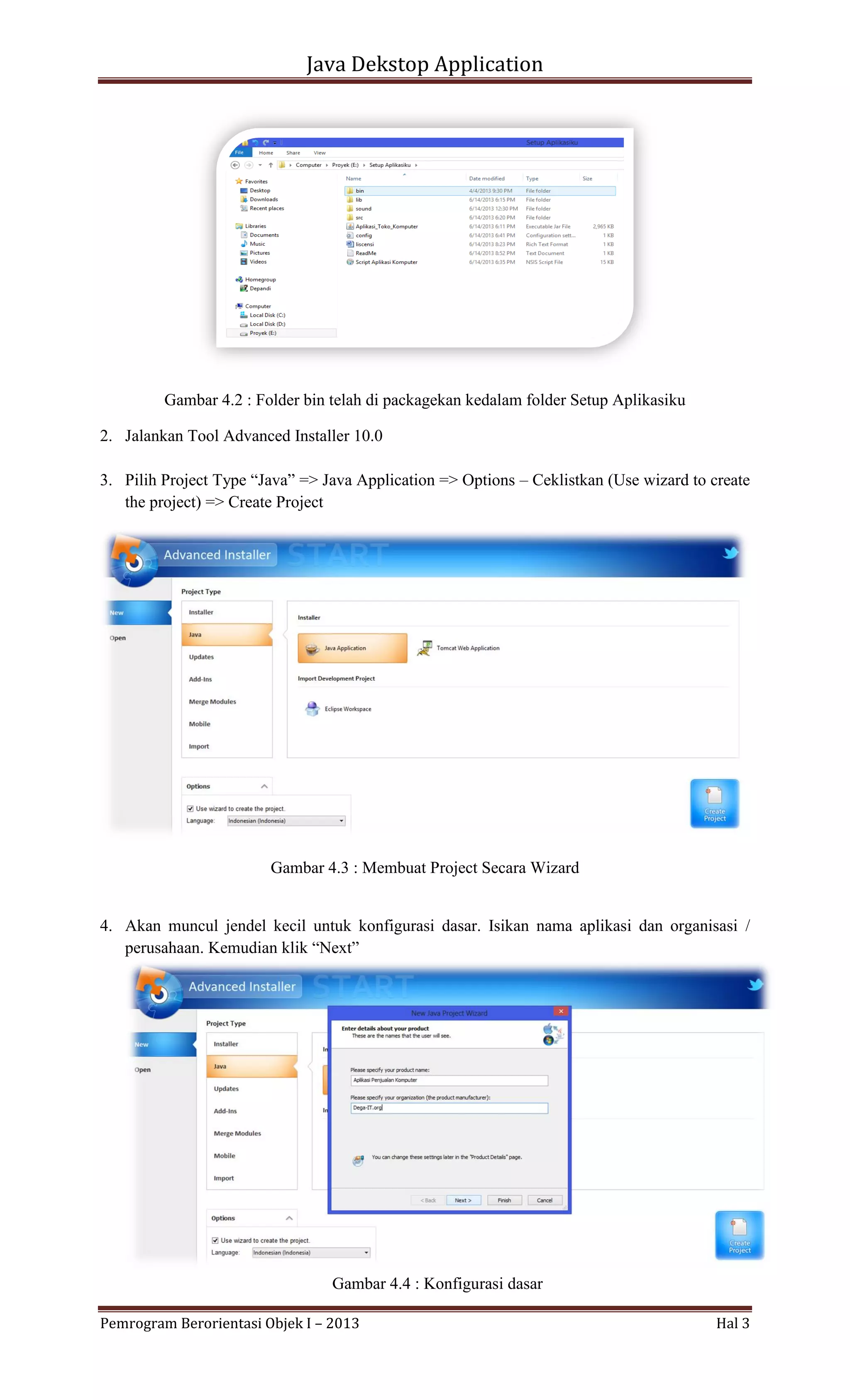 Membuat installer by depandi enda | PDF