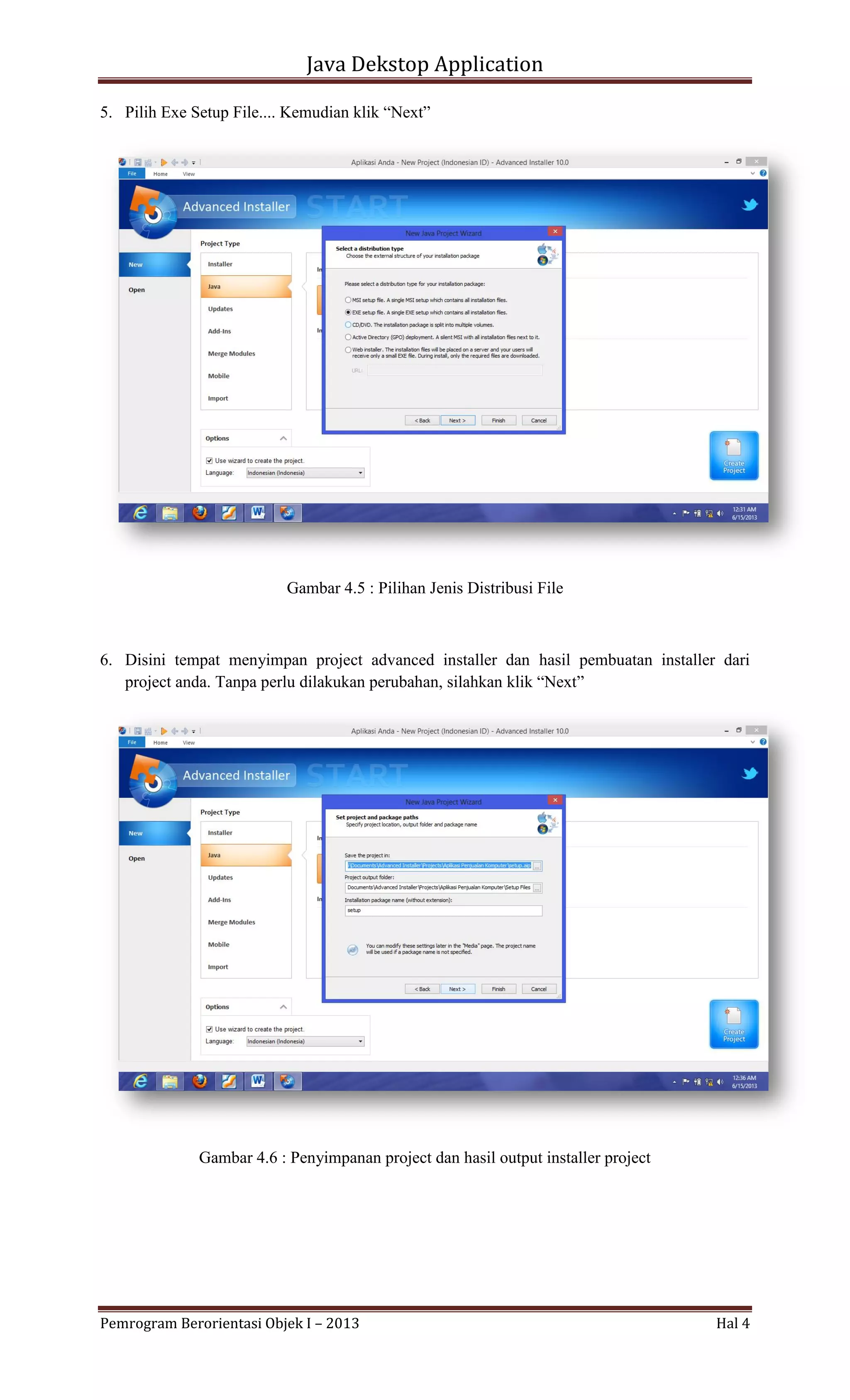 Membuat installer by depandi enda | PDF