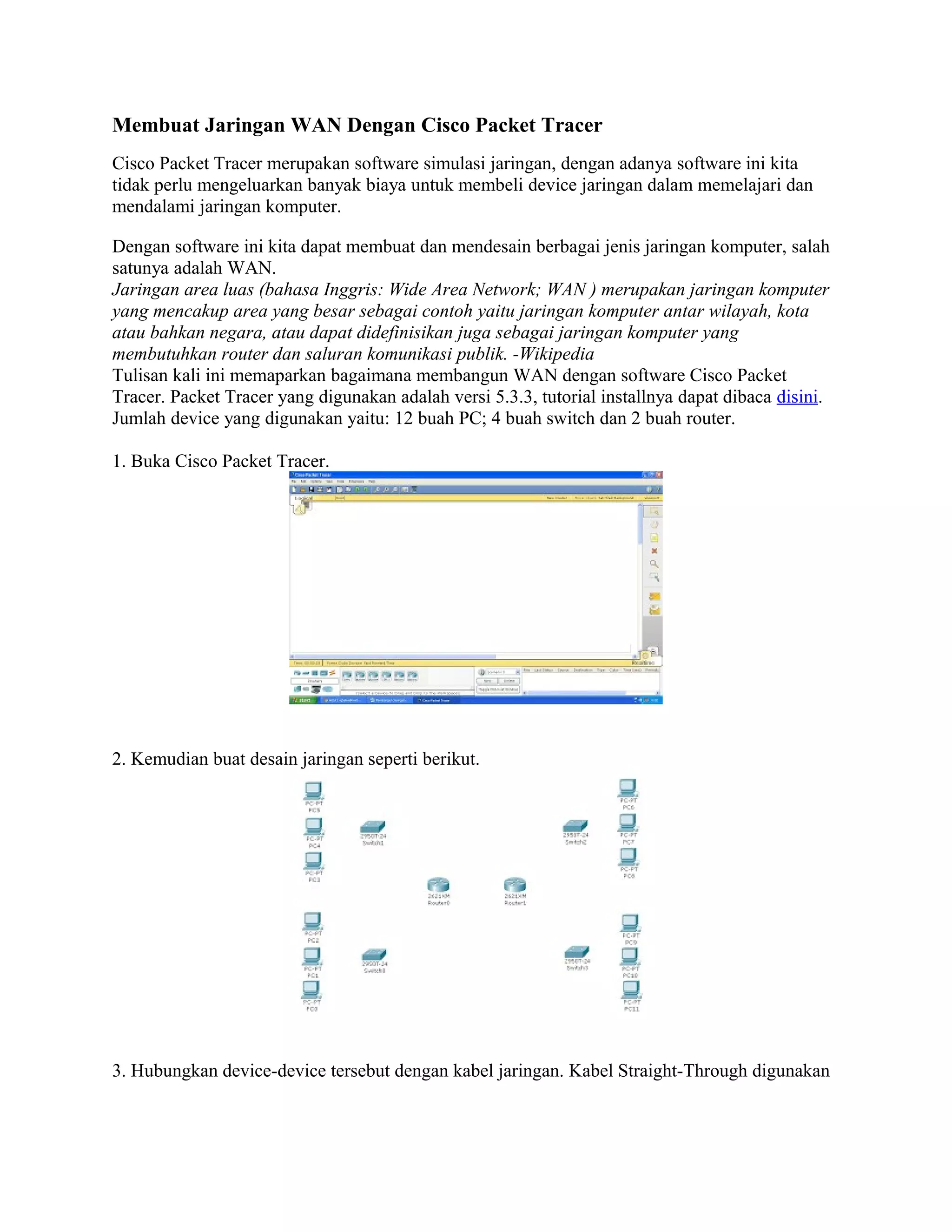 jaringan wan dengan cisco | DOC
