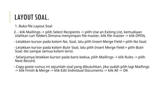 Membuat Kisi-kisi, Naskah Soal Otomatis.ppt