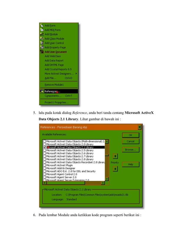 Membuat koneksiv bdenganaccess2003 | PDF
