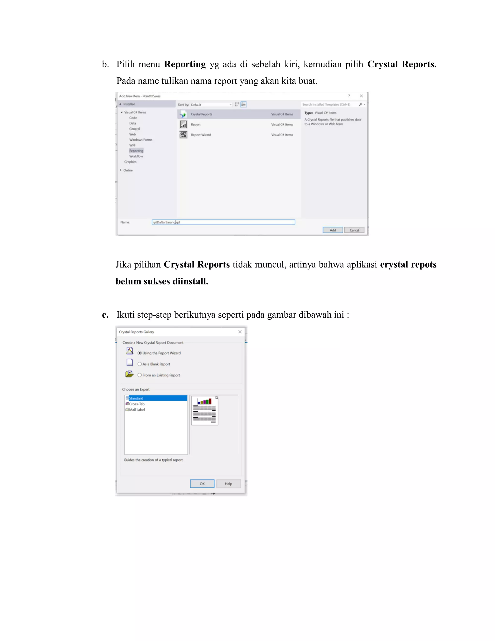 Membuat Laporan Data Barang dengan Crystal Report | PDF