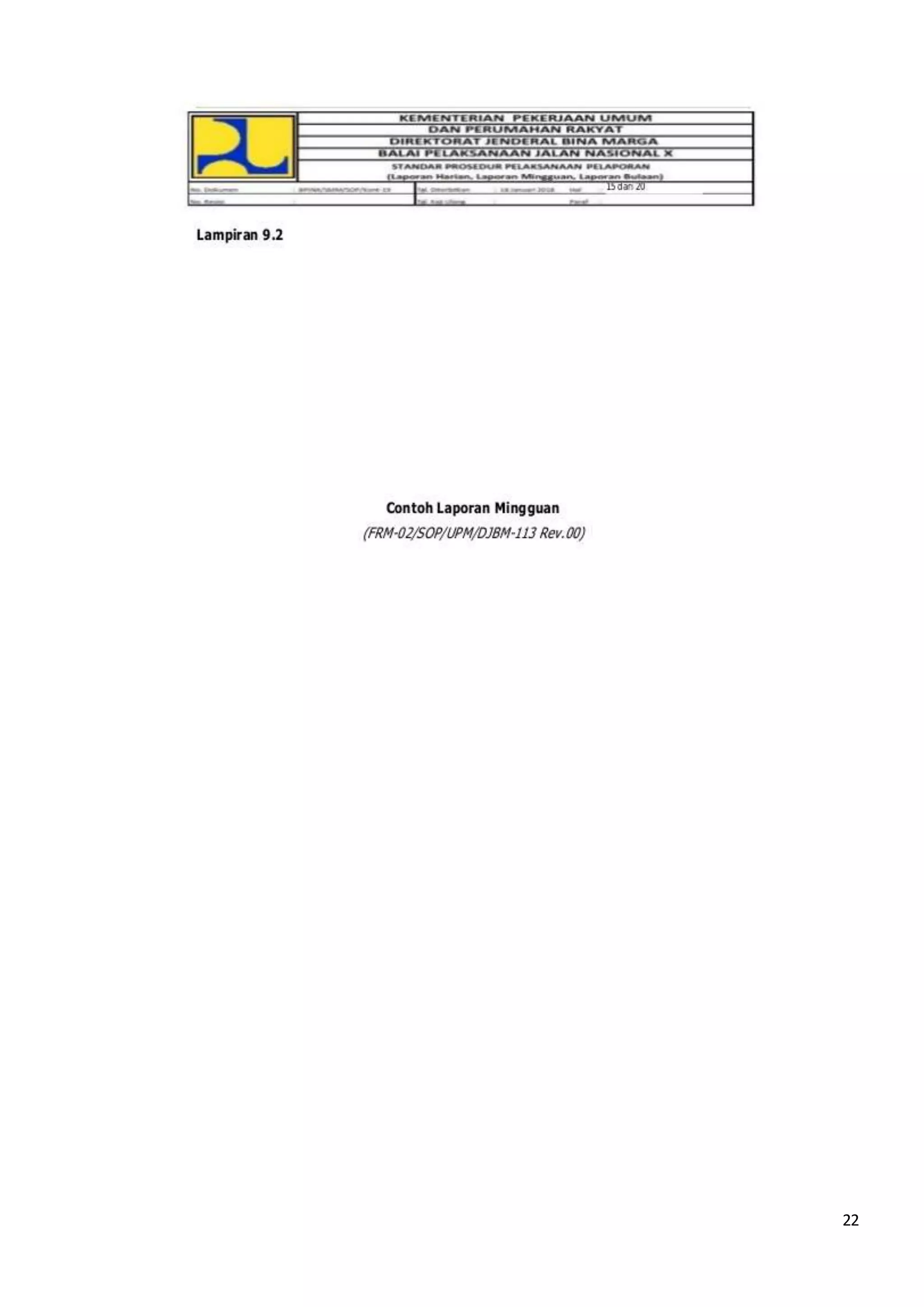 Membuat laporan harian | DOCX