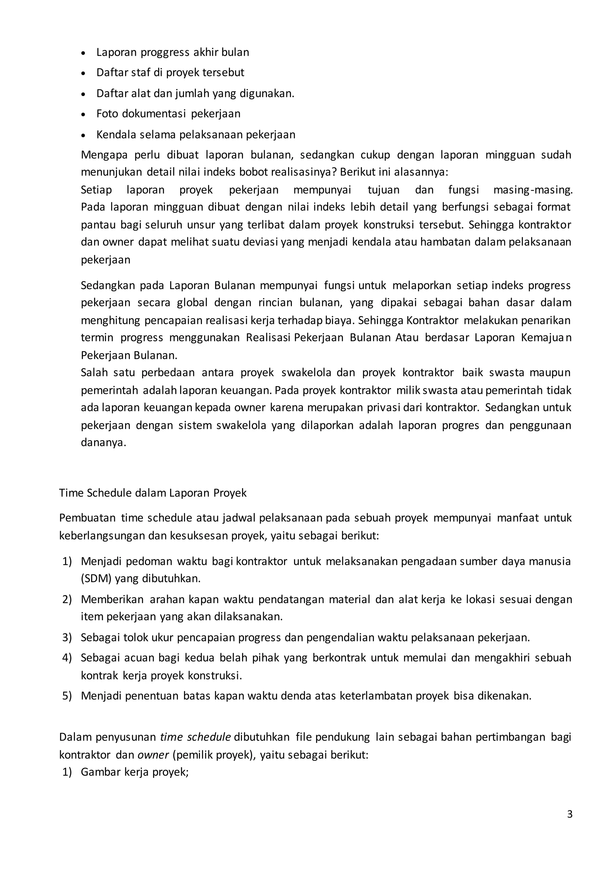 Membuat laporan harian | DOCX