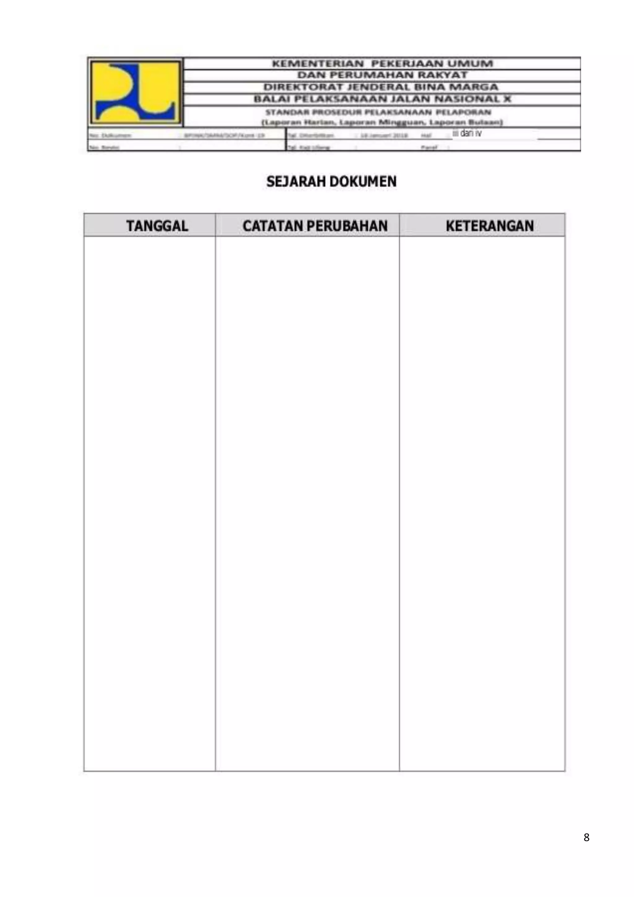 Membuat Laporan Harian Docx